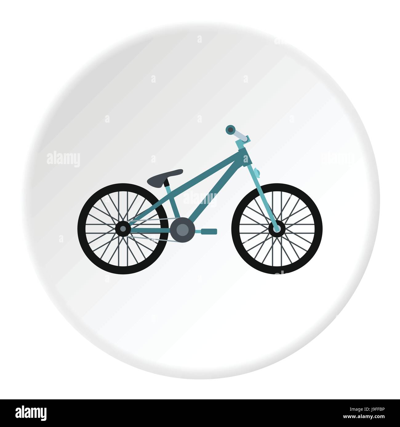 Bike icon, flat style Stock Vector Image & Art - Alamy