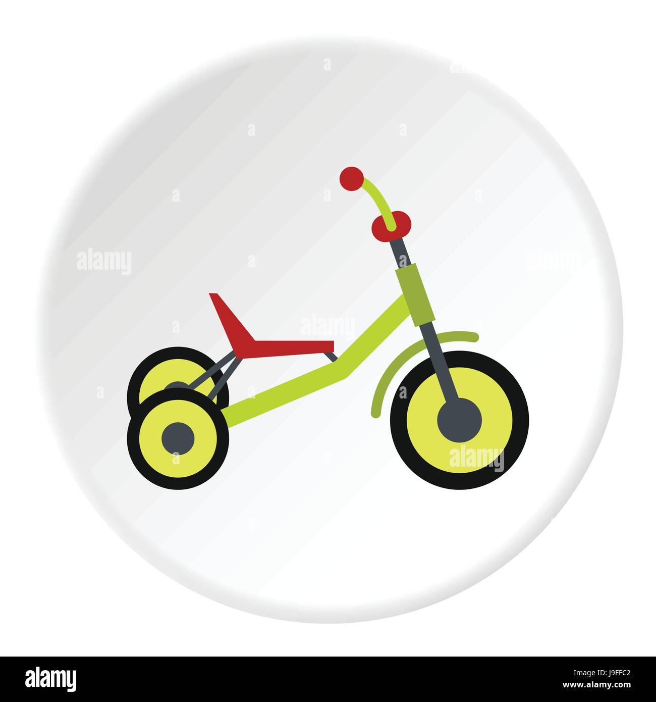 Tricycle icon, flat style Stock Vector Image & Art - Alamy