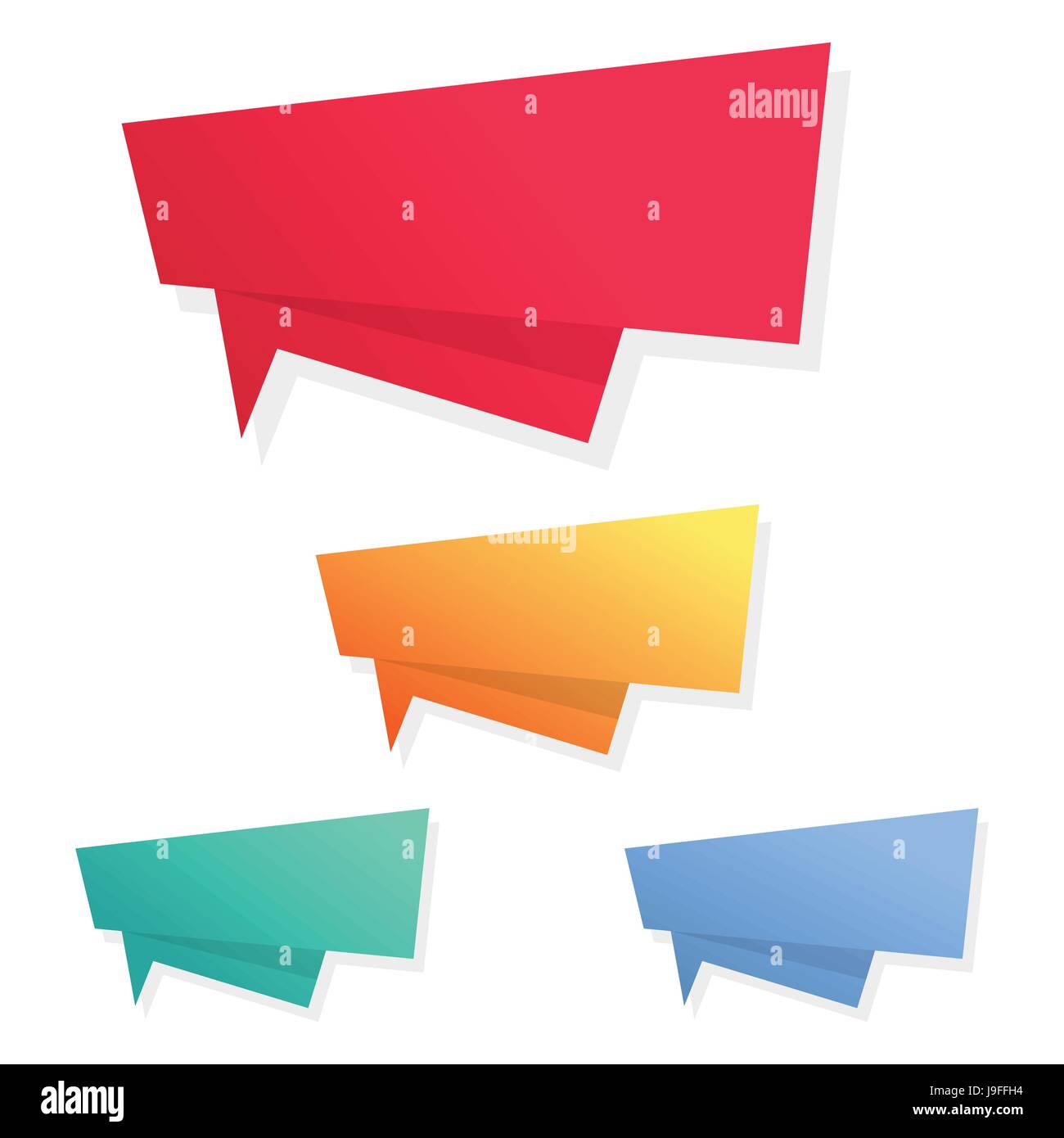 Modern Colorful speech bubbles, vector illustration Stock Vector Image ...