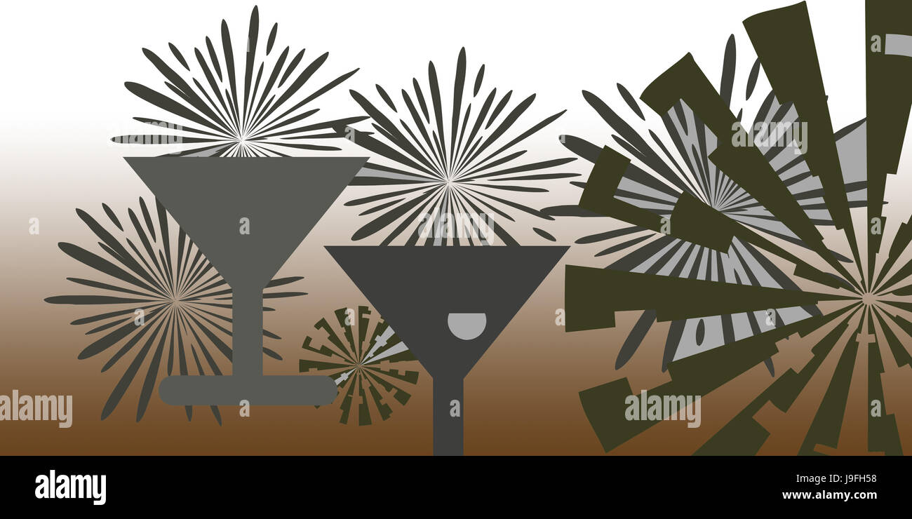 art, graphic, illustration, party, celebration, shape, champagne ...