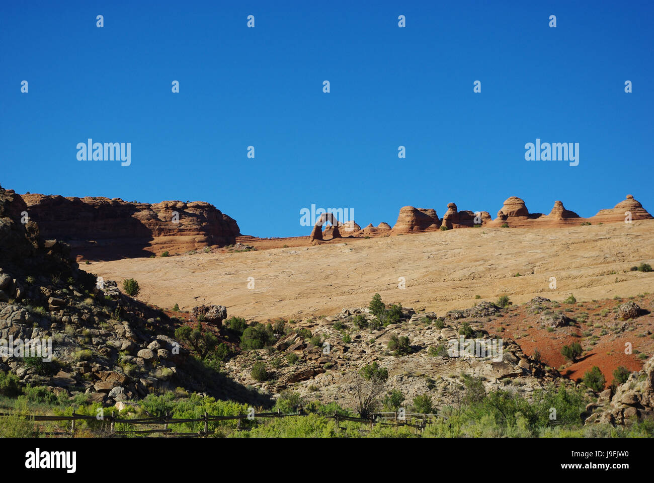 desert, wasteland, formation, rock, firmament, sky, mountain, blue ...