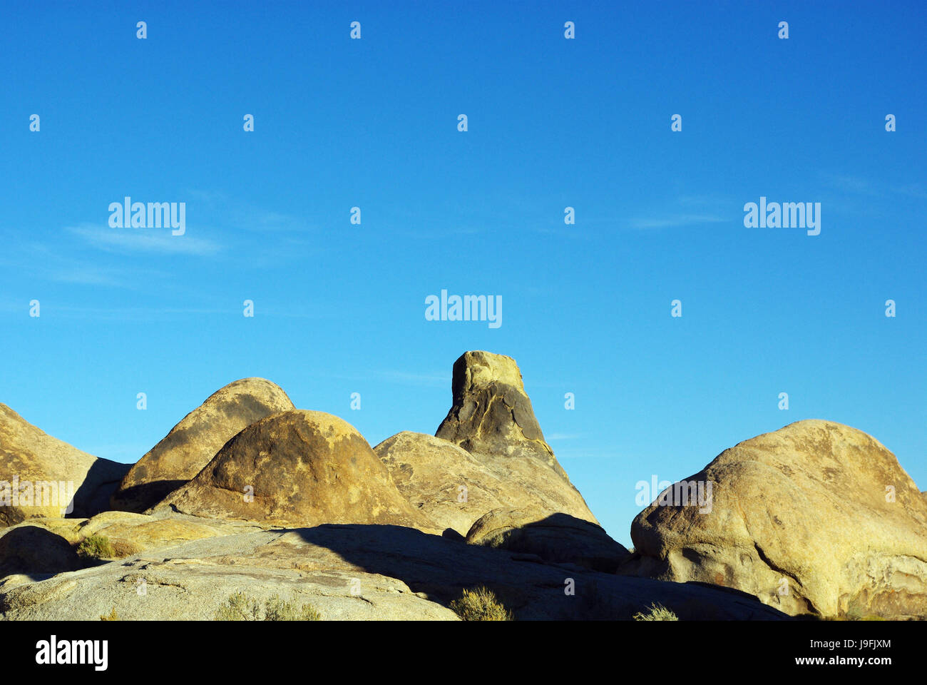 formation, rock, shrub, firmament, sky, blue, desert, wasteland, green ...