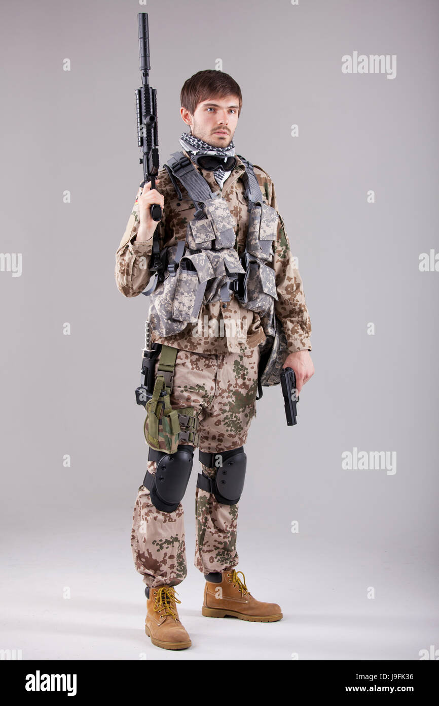 american, army, war, soldier, camouflage, military, gun, firearm ...