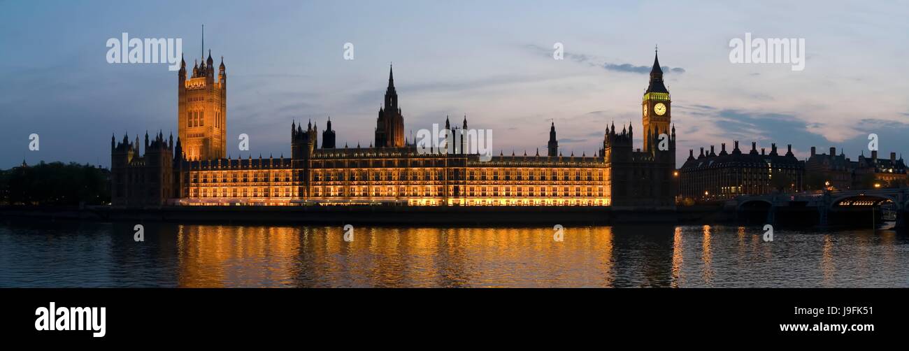 city, town, night, nighttime, clock, london, england, parliament, blue ...