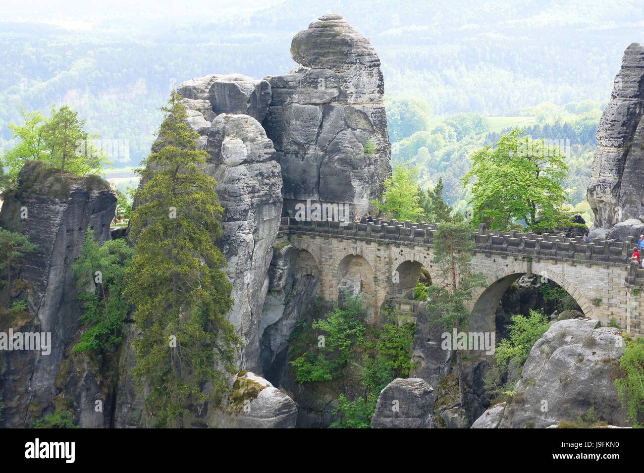 bridge, rock, bastion, national park, bridge, hike, go hiking, ramble ...