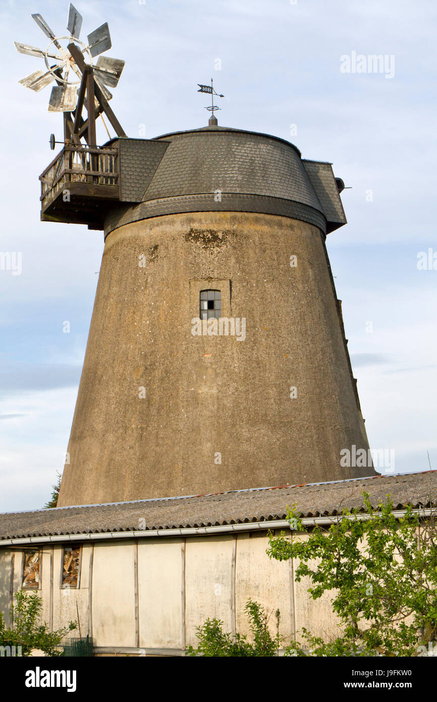 anciently, windmill, mill, East Germany, east, old, nostalgia ...