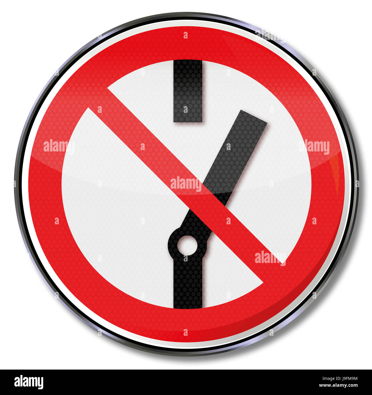 safety signs switch and connection Stock Photo - Alamy