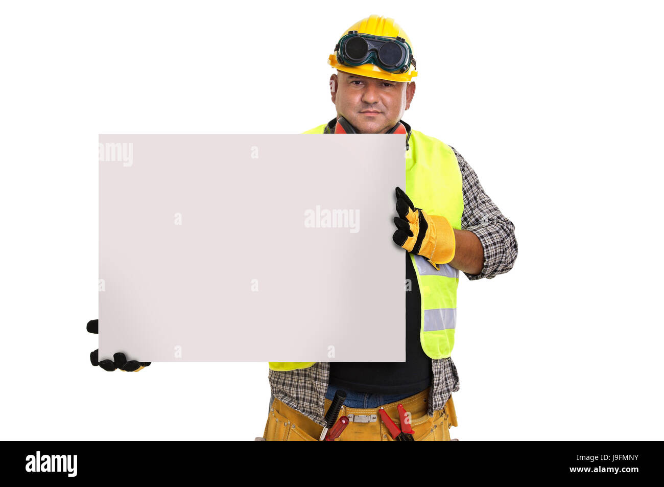 Fat man hard hat hi-res stock photography and images - Alamy