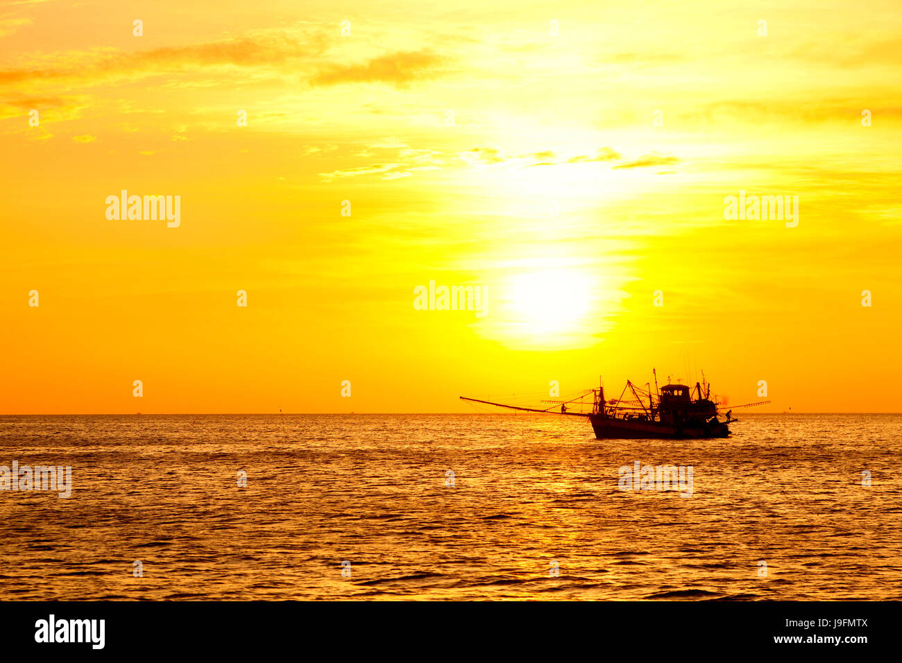 horizon, sunset, fishing, silhouette, tropical, boat, salt water, sea ...
