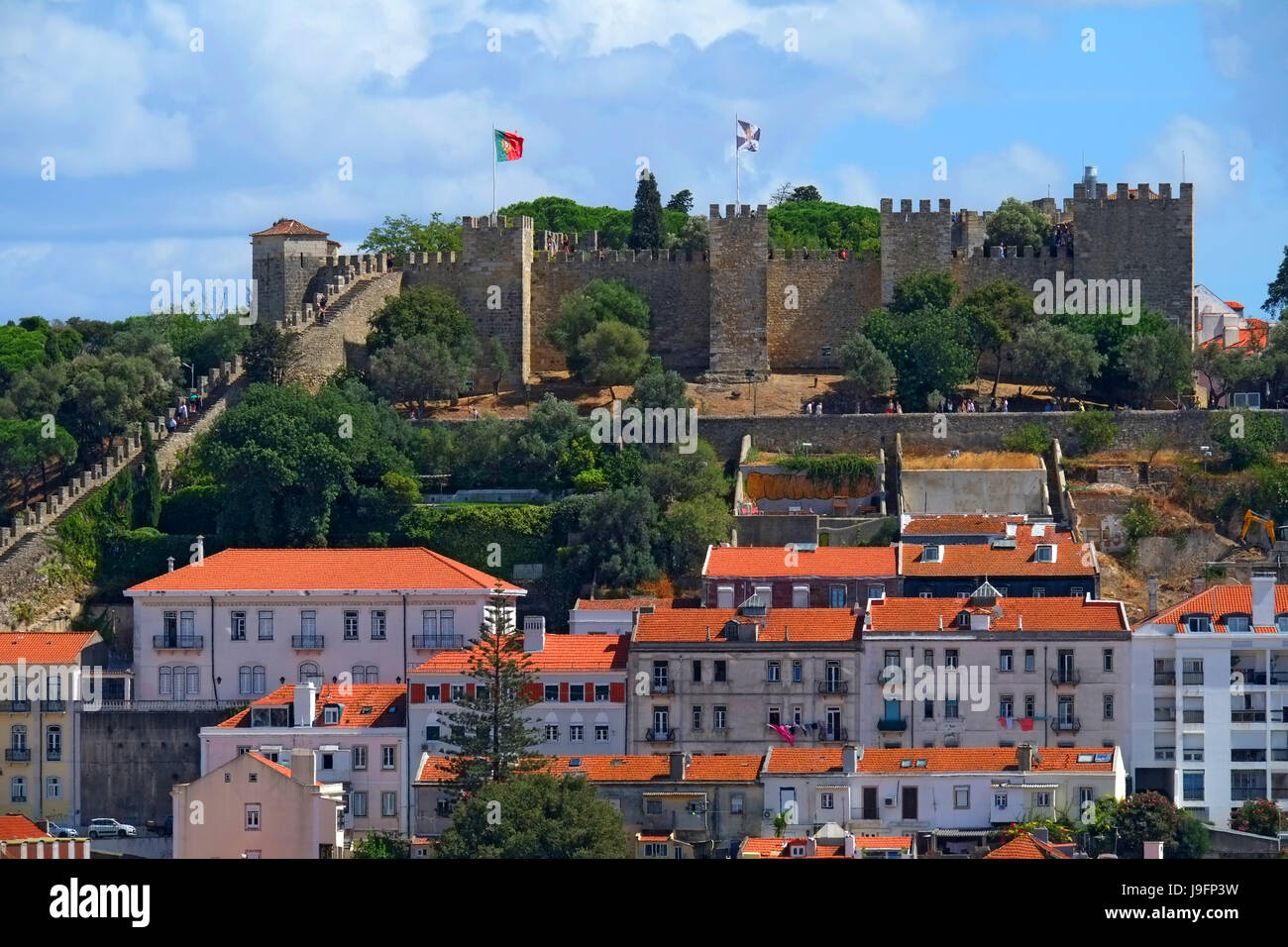 Castelo de Sao Jorge Moorish Castle Lisbon Portugal Stock Photo - Alamy