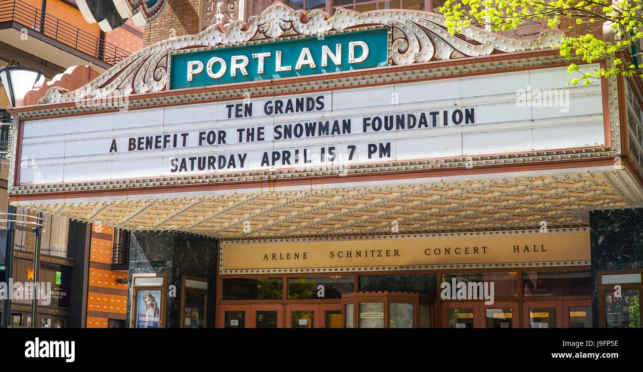Arlene Schnitzer Concert Hall in Portland - PORTLAND - OREGON - APRIL ...