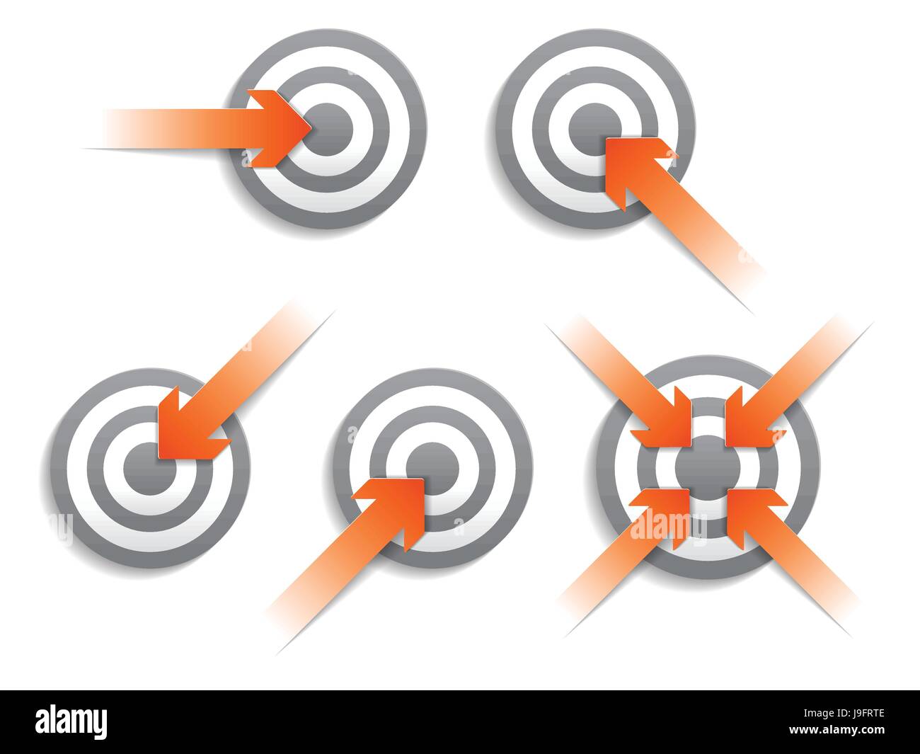 Targets and arrows. Vector illustration Stock Vector Image & Art - Alamy