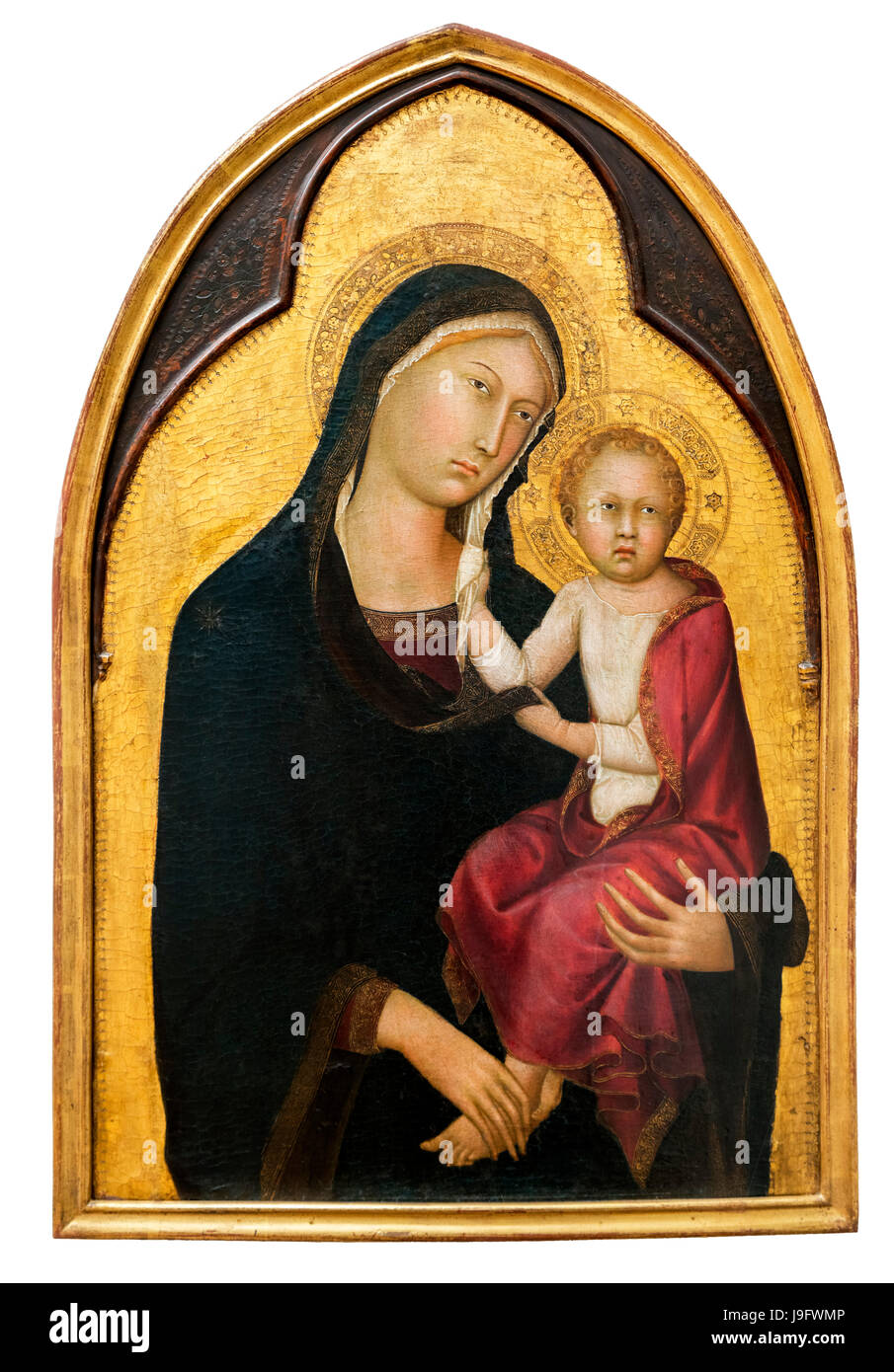Madonna and Child by Lippo Memmi (c.1290-1356), tempera on panel, c ...