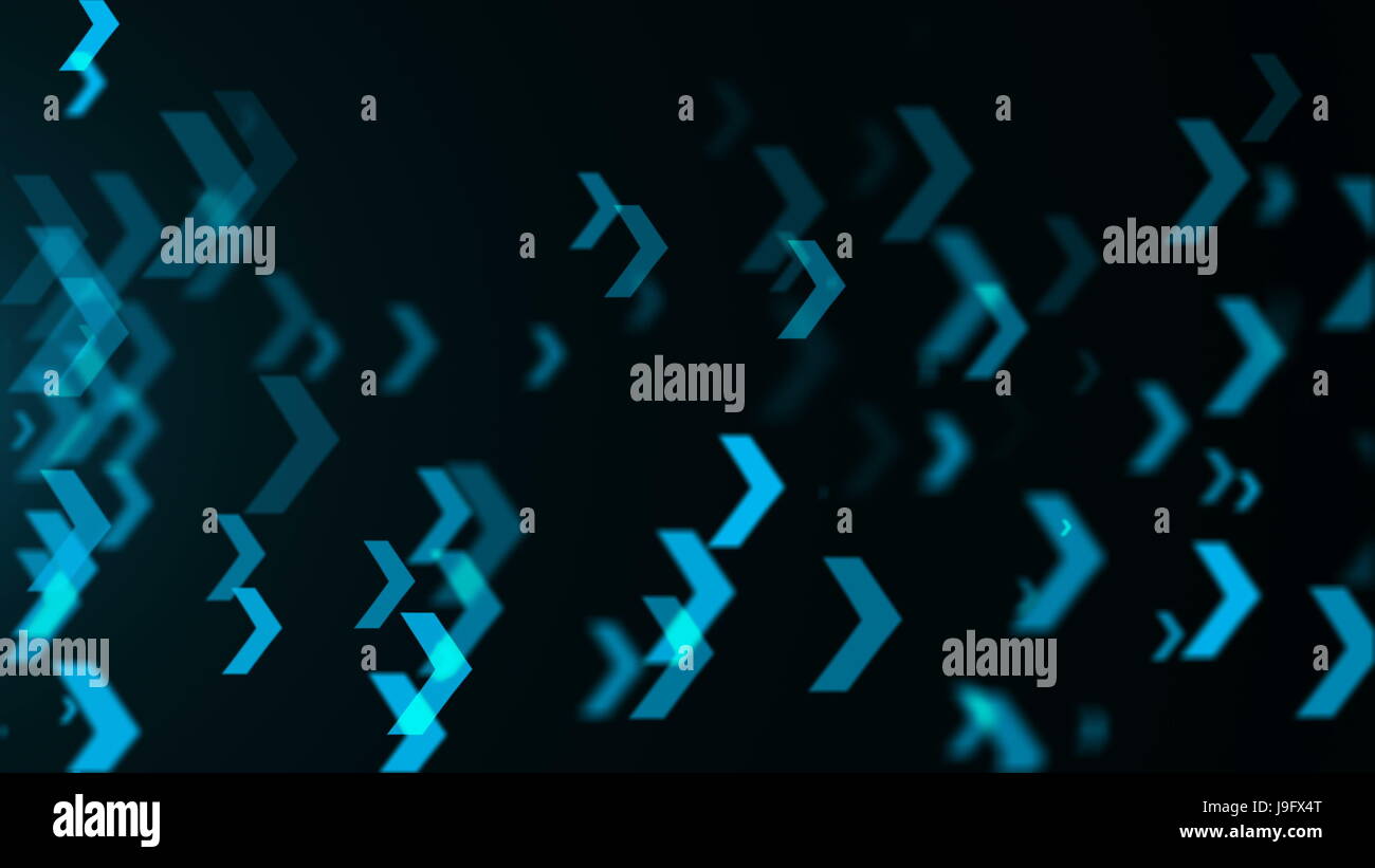 Abstract blue arrows background. Technology backdrop. 3d rendered Stock ...