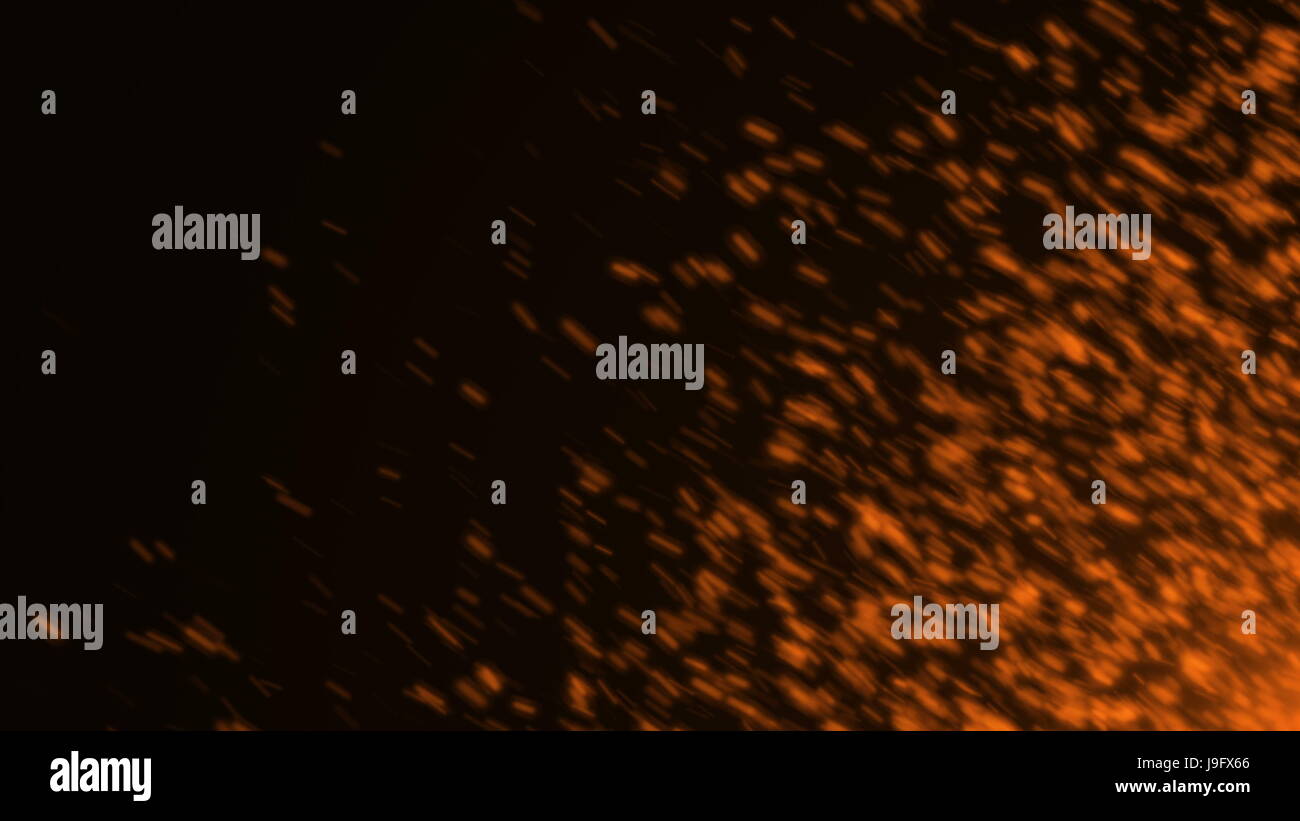 Glowing falling particles, on black background. Seamless loop Stock ...