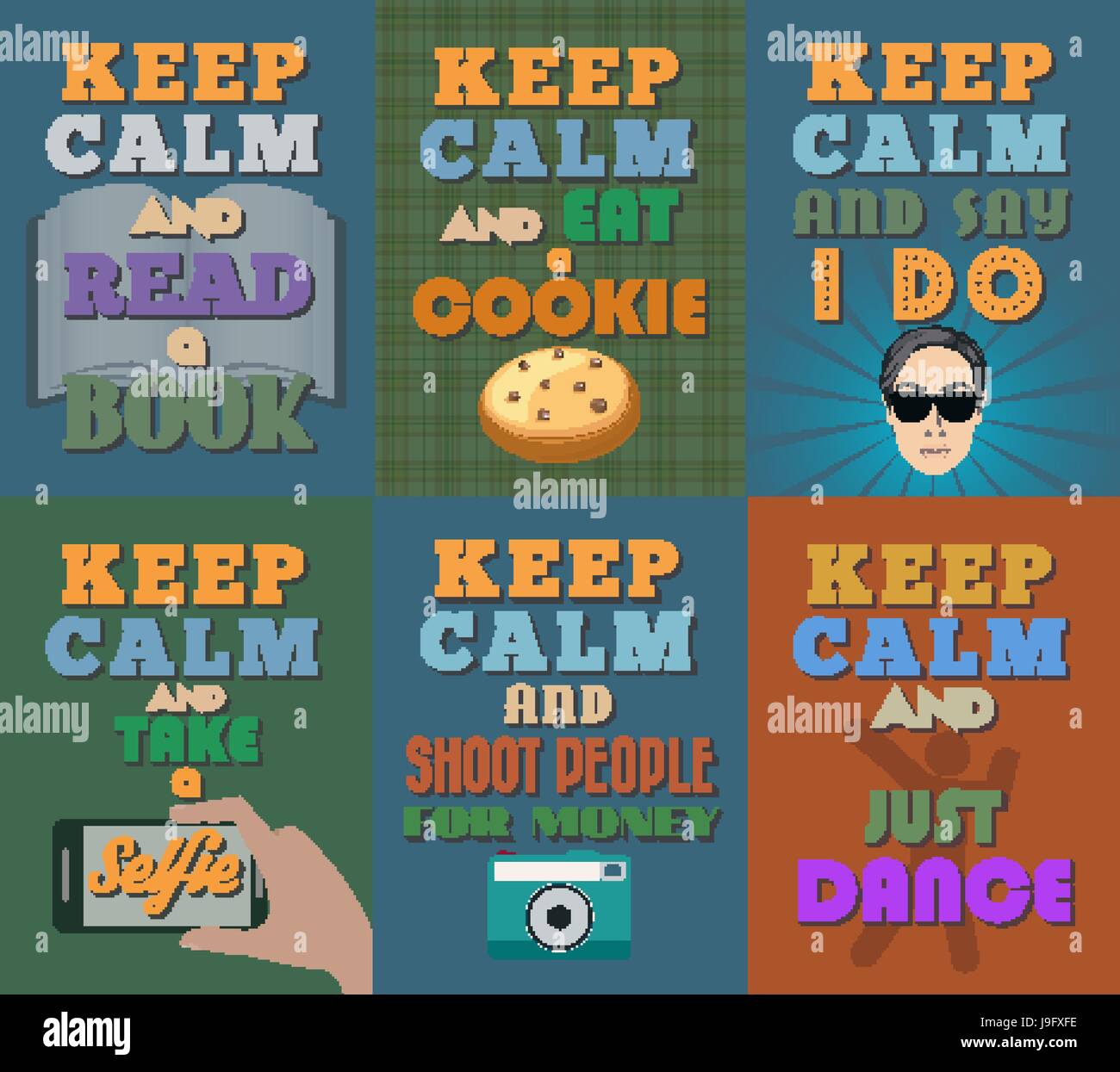 Unusual motivational and inspirational quotes posters. Set 6. Vector ...