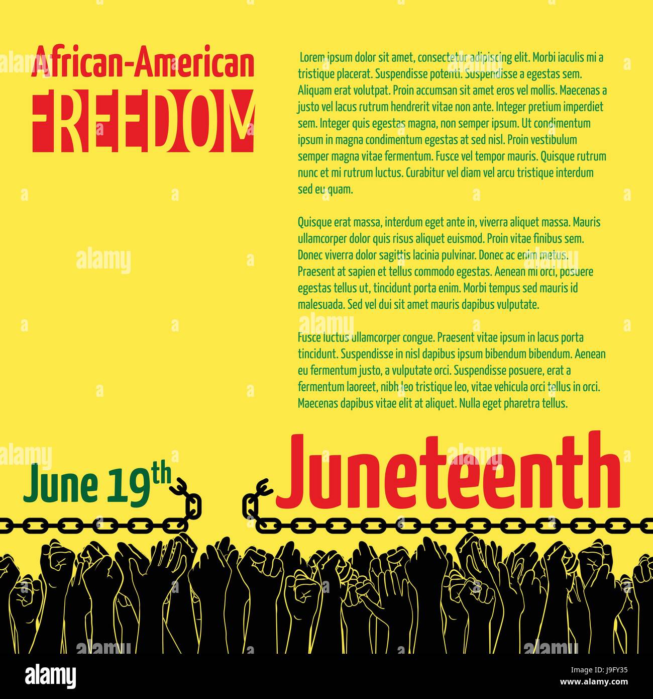 Broken chain hands freedom Stock Vector Images - Alamy