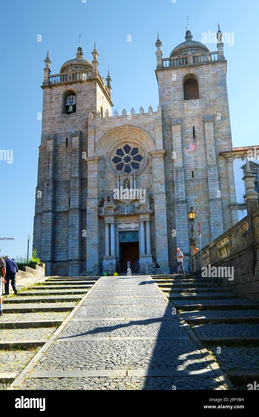 Porto Cathedral Portugal Catholic Romanesque Stock Photo - Alamy