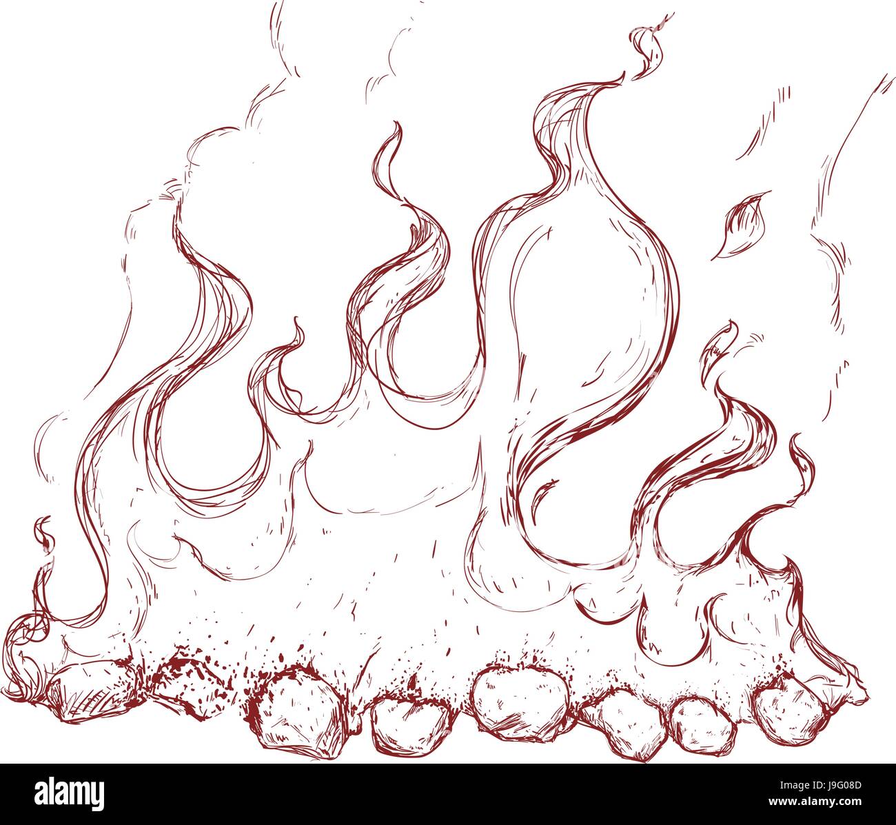 Fire burn flamme Stock Vector Image & Art - Alamy