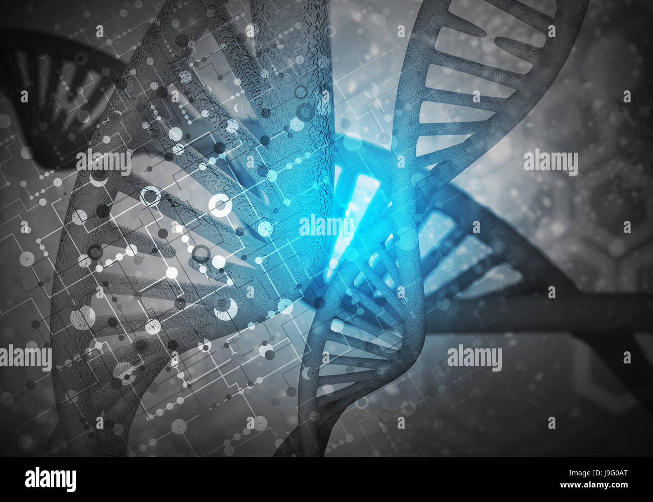 DNA molecules background Stock Photo - Alamy