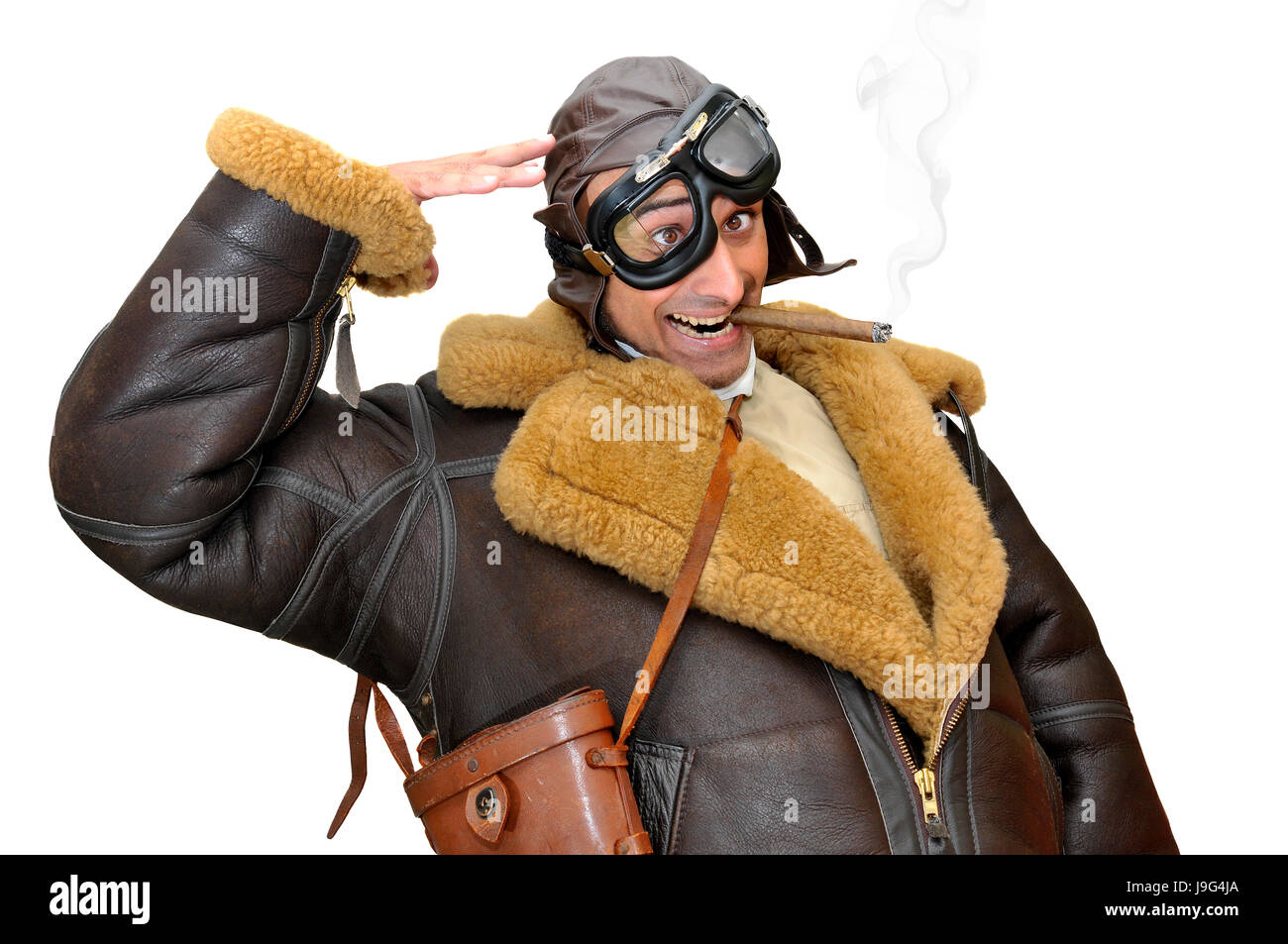 cigar, flight, male, masculine, vintage, war, uniform, adventure, pilot ...