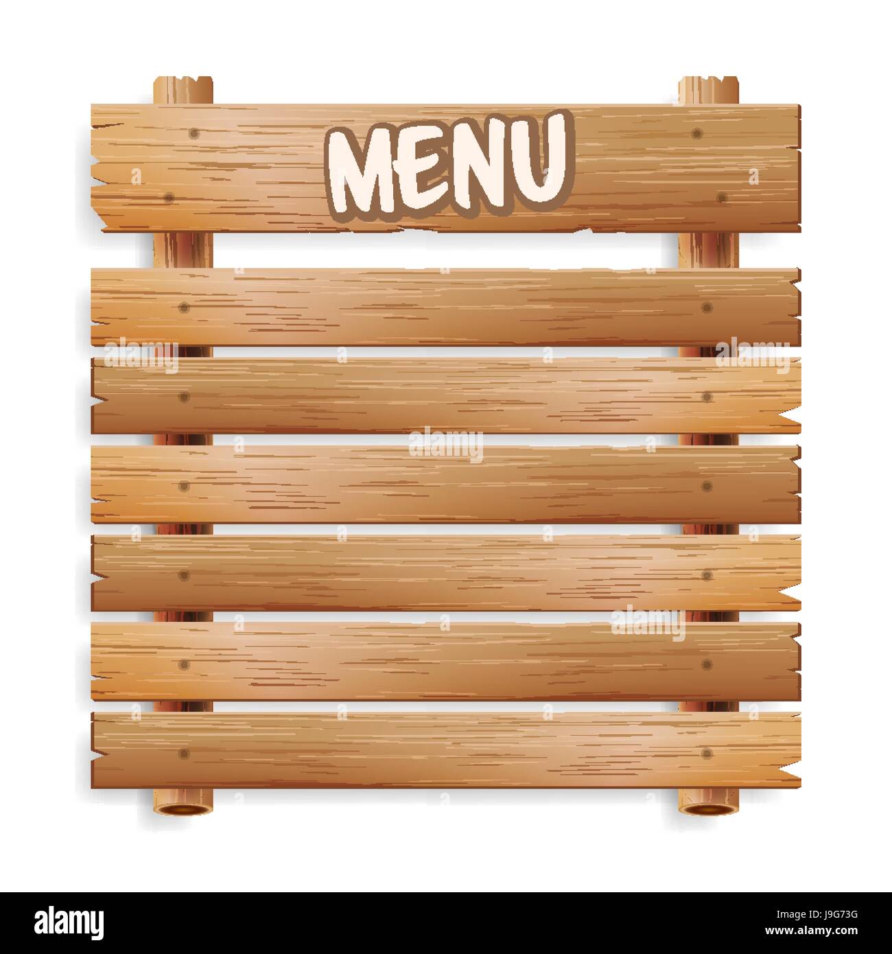 Menu Board. Cafe Or Restaurant Menu Bulletin Black Board. Isolated On ...