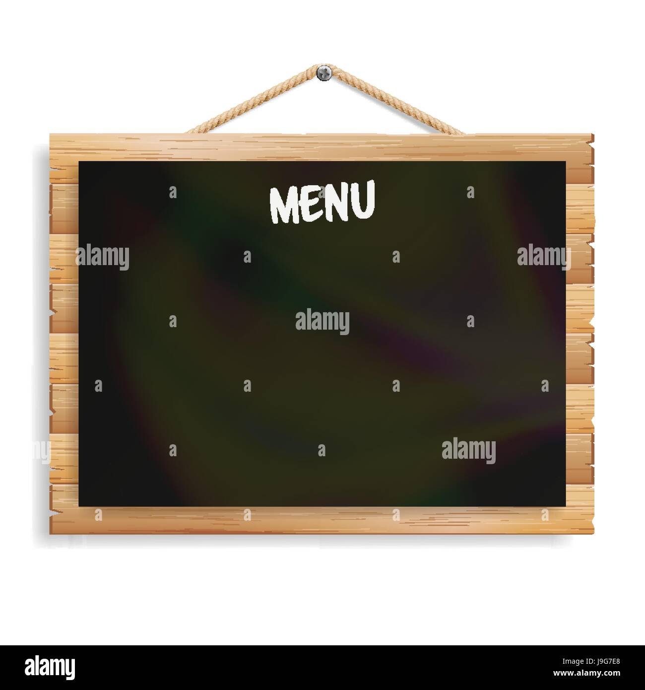 Cafe menu classic blackboard background Stock Vector Images - Alamy