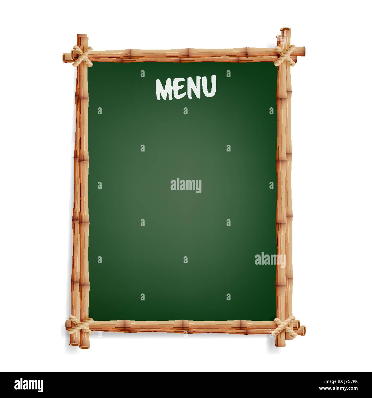 Menu Board. Cafe Or Restaurant Menu Bulletin Black Board. Isolated On ...