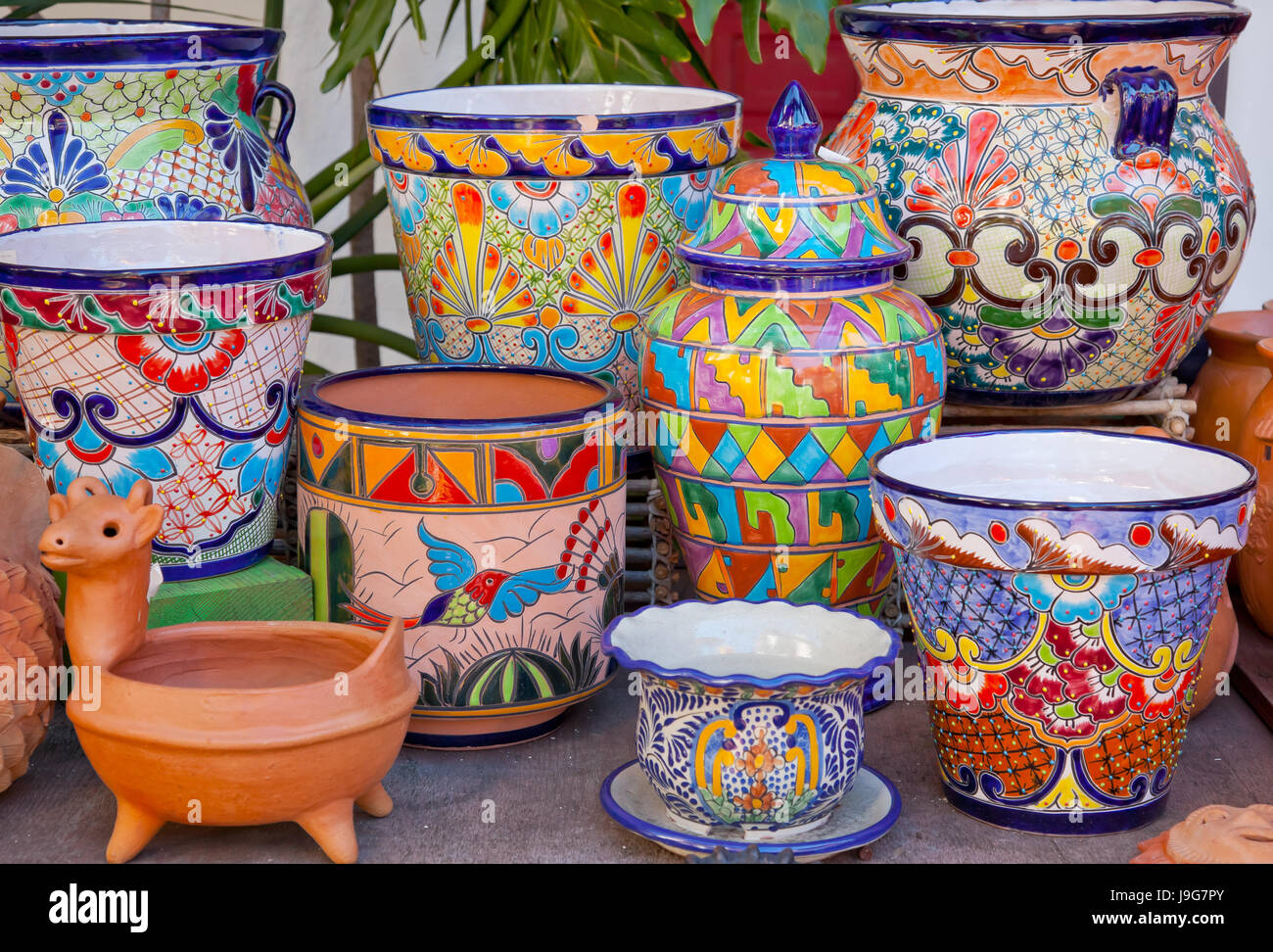 Mexican Clay Pottery Planters