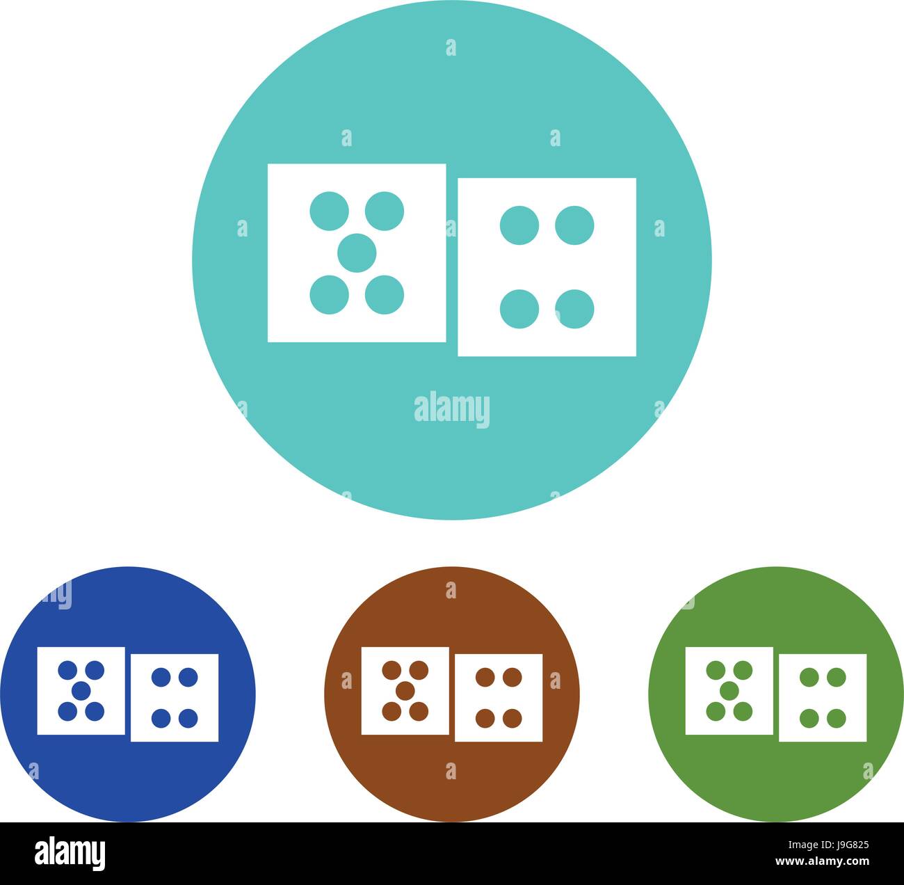 Dice icon set Stock Vector Image & Art - Alamy