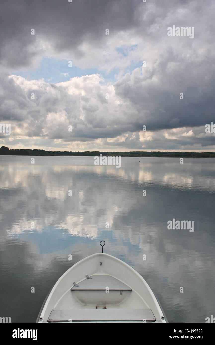 View on a beautiful lake landscape in scandinavia in denmark Stock ...