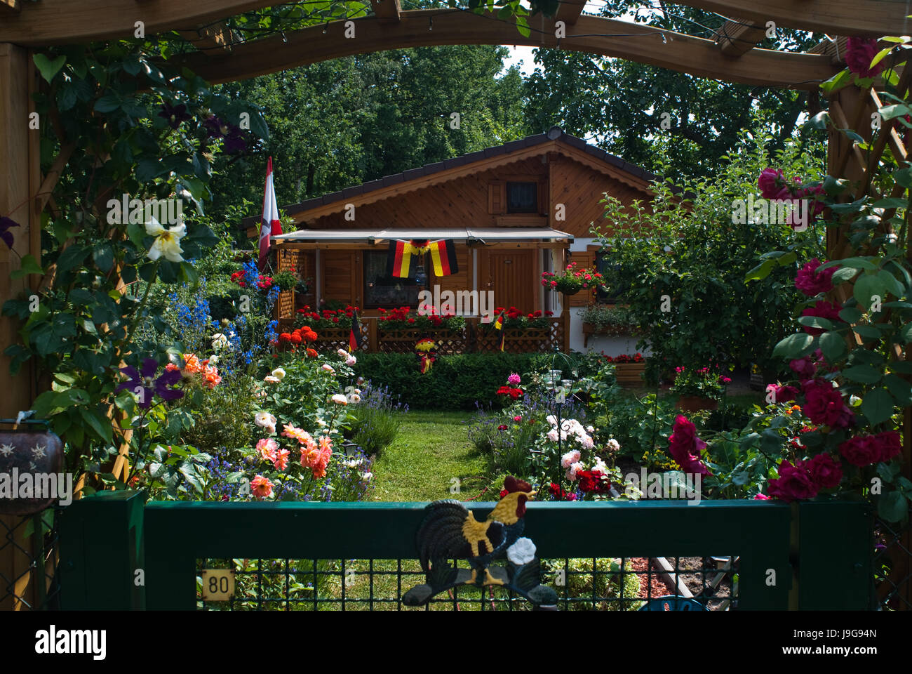 Allotment garden in Berlin. Often called Schrebergarten (German) or ...