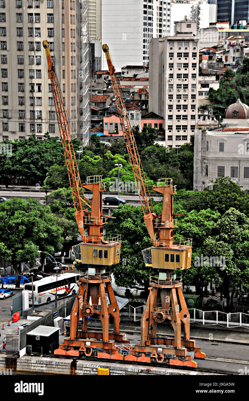 Matched Pair of Ship Loading equipment, Rio de Janeiro, Brazil - 3/9 ...