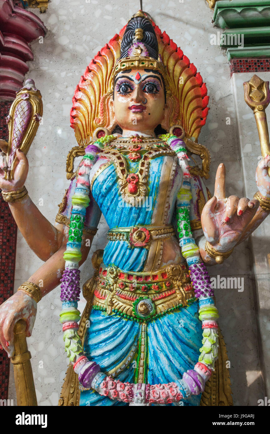 Myanmar, Yangon, Shri Kali Hindu Temple, Statue of the Hindu Goddess ...