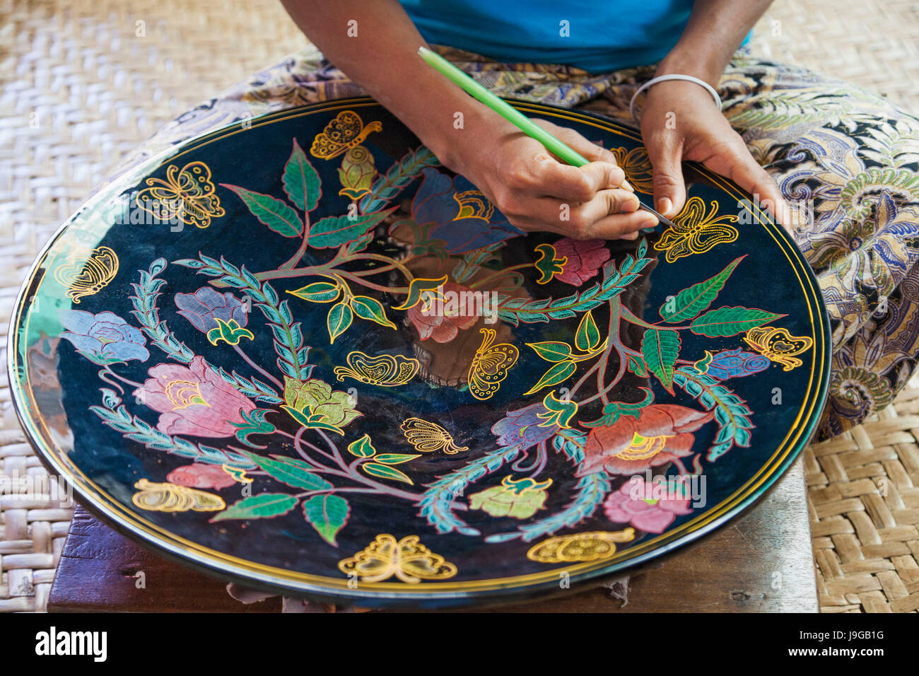 Myanmar, Bagan, Lacquerware Maker Stock Photo - Alamy