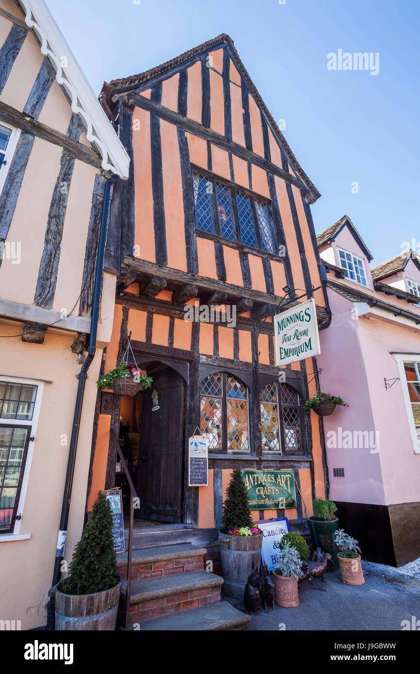 England, Suffolk, Lavenham, Munnings Tea Room and Antique Shop Stock ...