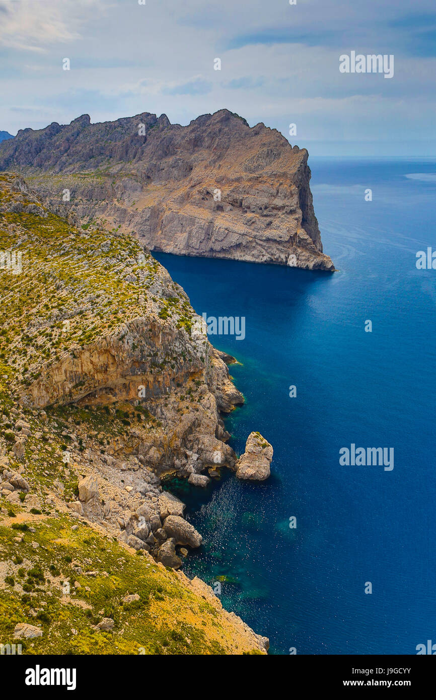 Spain, Mallorca Island, Formentor cliffs Stock Photo - Alamy