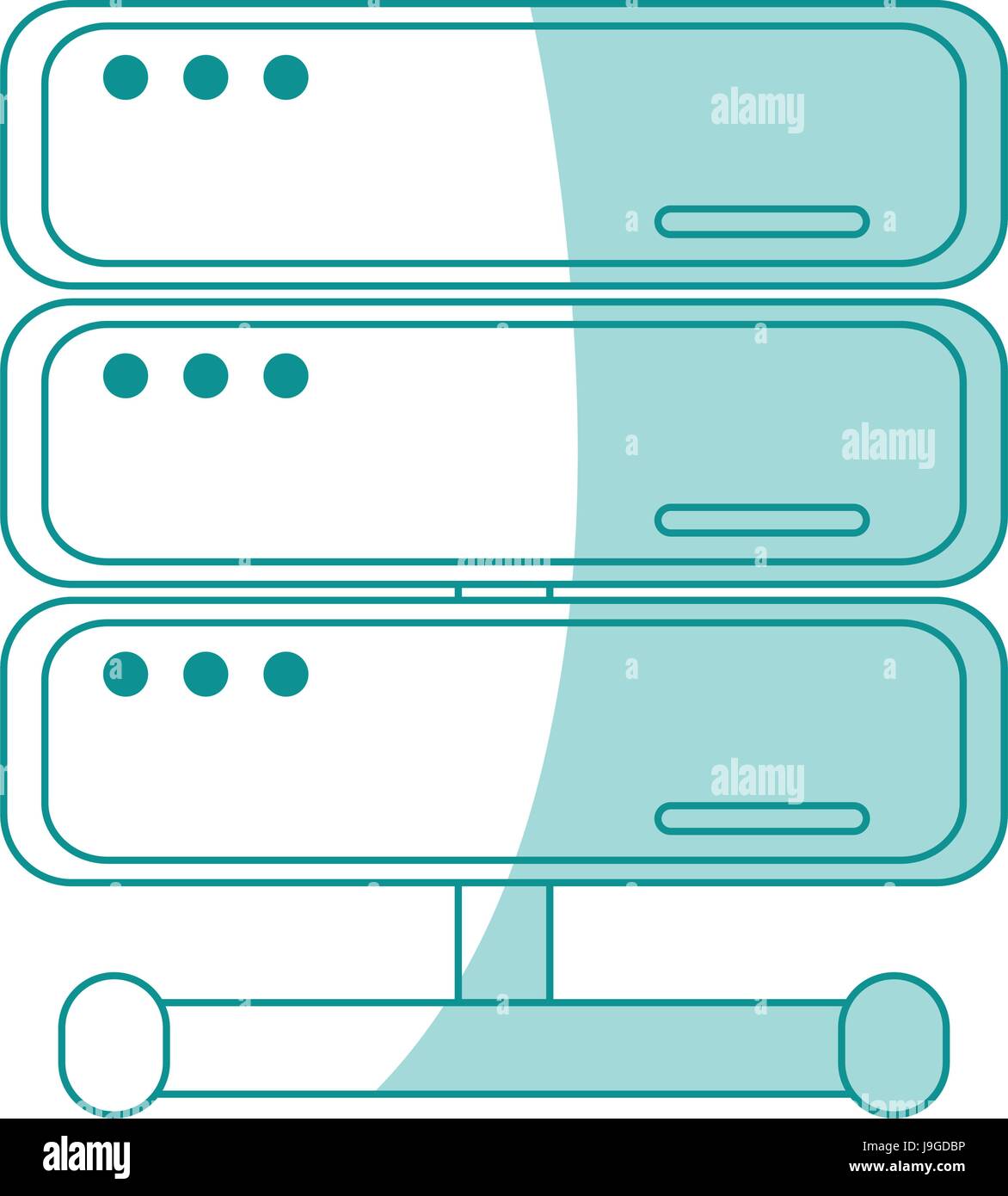 Flat line server design Stock Vector Image & Art - Alamy