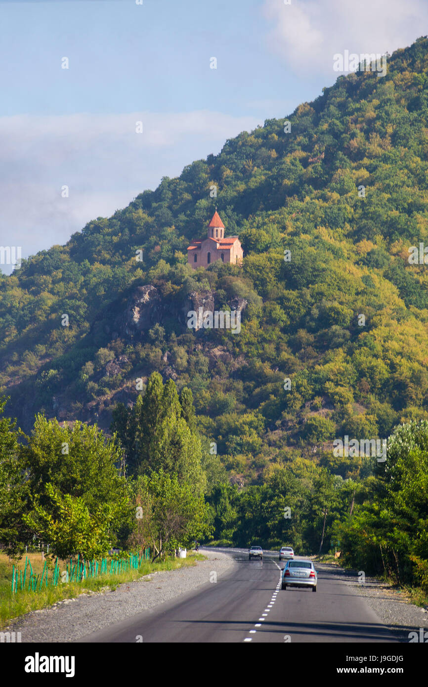 Azerbaijan, Balakan City, Main road near the Georgian Border Stock ...