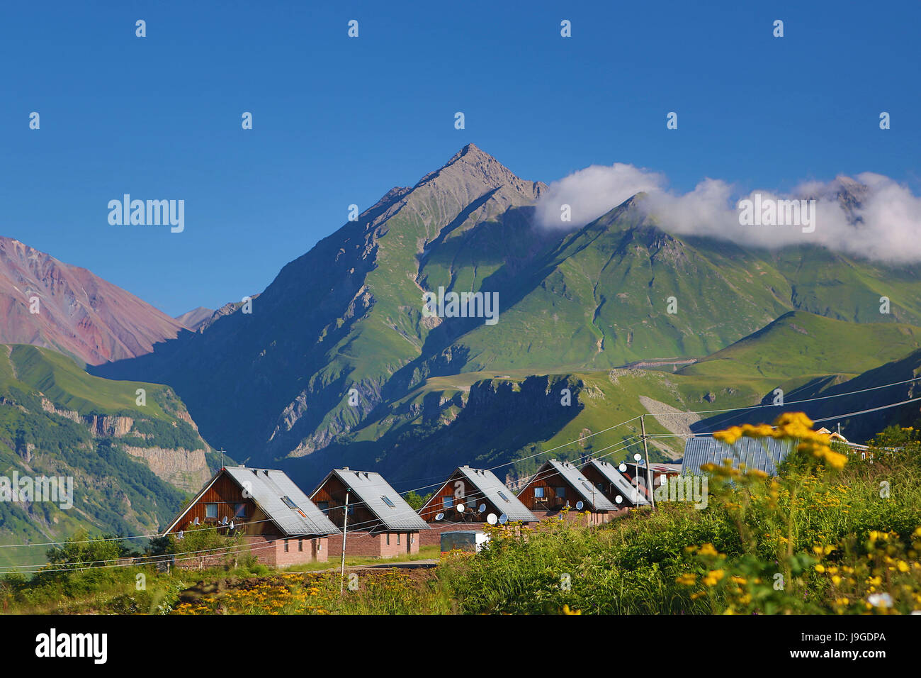 Georgia, Gudauri City, Aragvi Canyon, Caucasus Range Stock Photo - Alamy