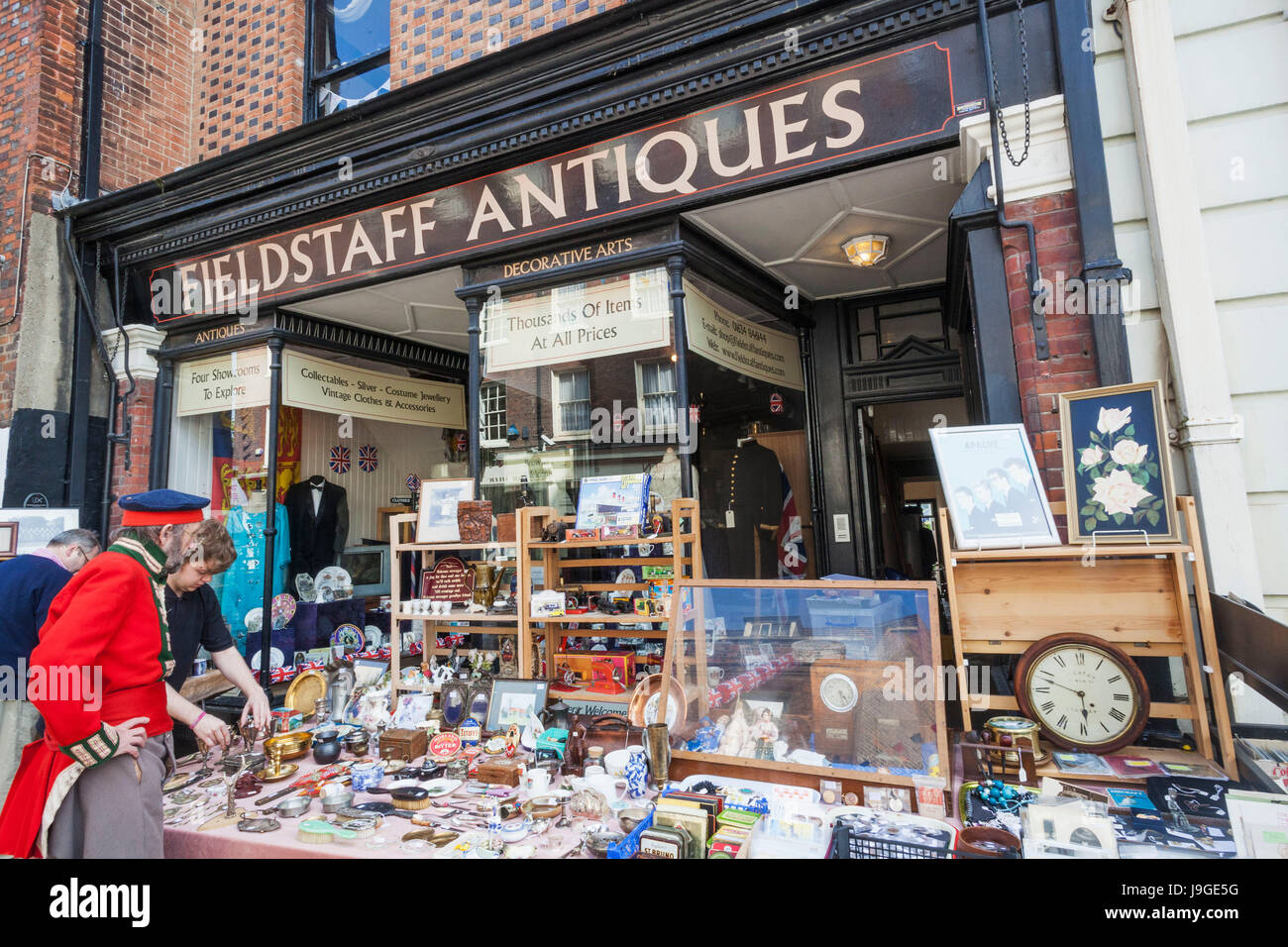 England, Kent, Rochester, Annual Dickens Festival, Antique Shop Stock ...