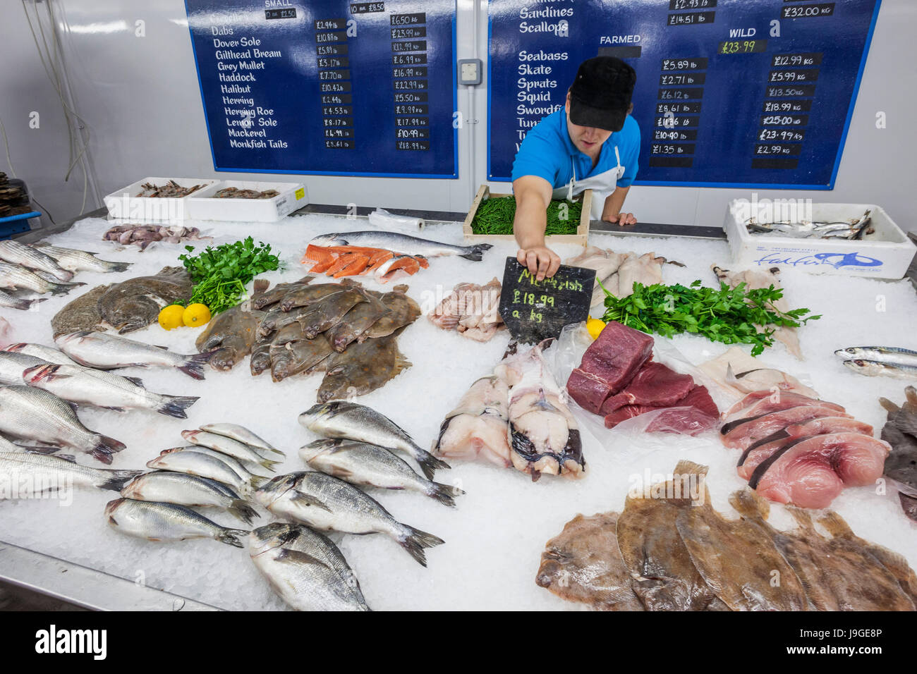 England, Kent, Whitstable, Whitstable Harbour, Fish Market Stock Photo ...