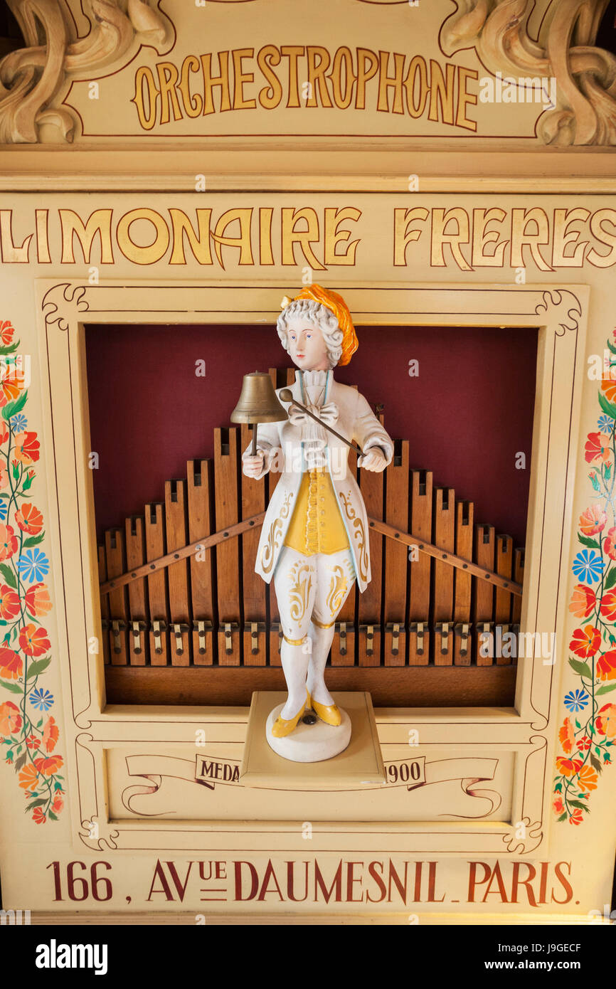 England, Devon, Dingles Fairground Heritage Centre, Figure Detail of ...