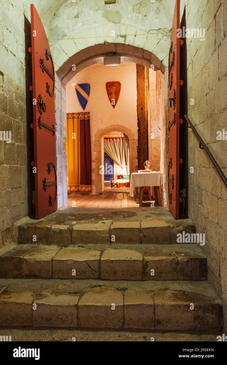 England, Kent, Dover, Dover Castle, The Great Tower, Interior Stock ...