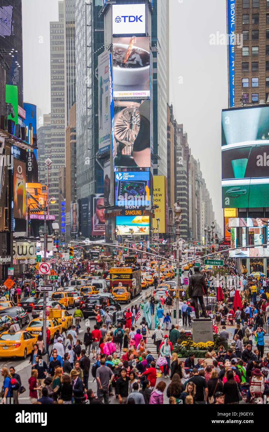 USA, New York City, Manhattan, Times Square Stock Photo - Alamy