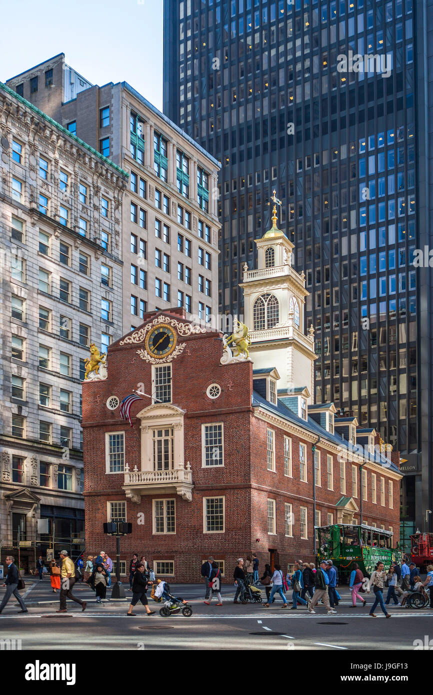 USA, Massachusets, Boston City, Old State House Stock Photo - Alamy