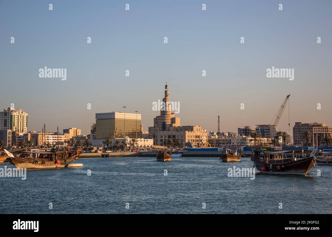 Qatar, Doha City, Doha bay and Islamic Center Stock Photo - Alamy