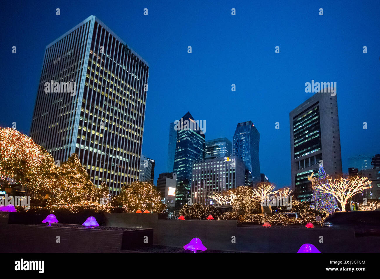 Korea, Seoul City, Euljiro Avenue Stock Photo - Alamy