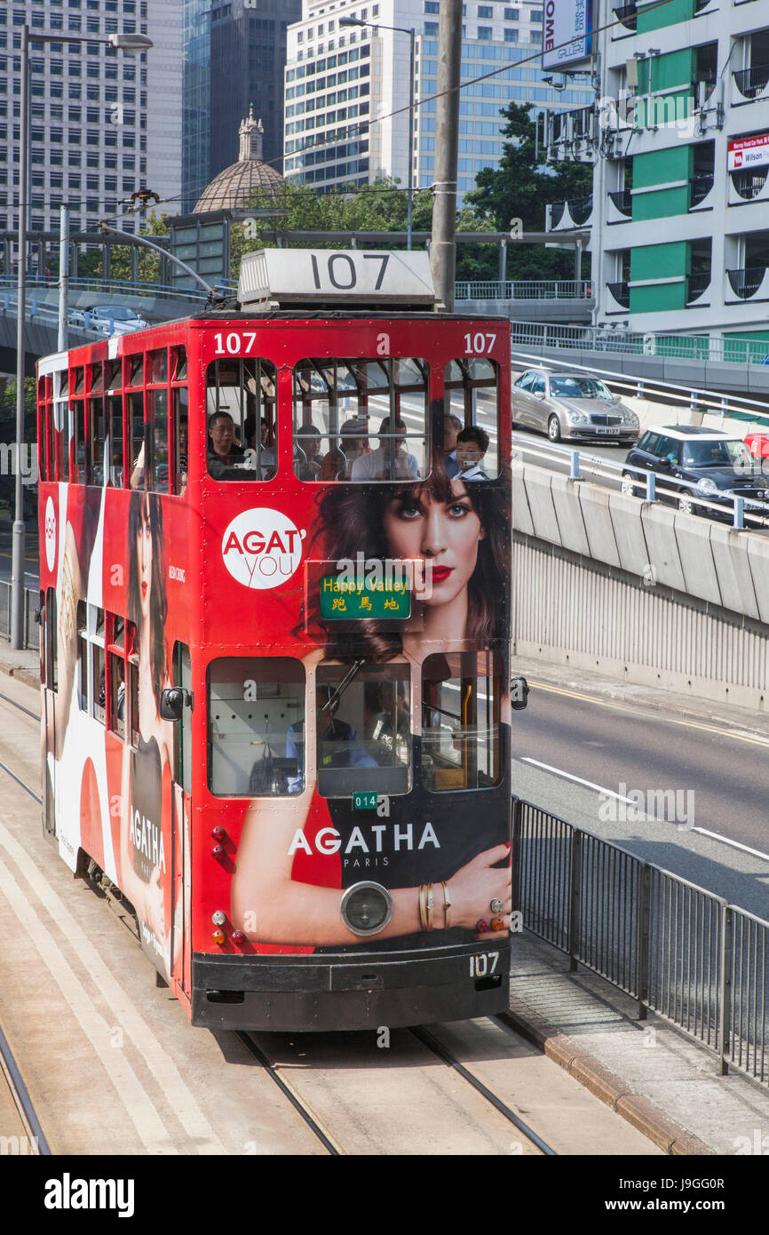China, Hong Kong, Tram Stock Photo - Alamy