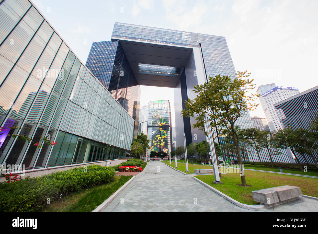 China, Hong Kong, Wanchai, Central Government Offices Stock Photo - Alamy